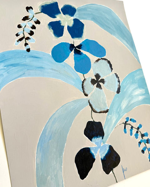 Fabled Floral in Shades of Blue – Artist Collectives